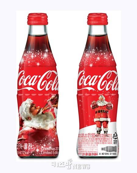 코카 콜라 산타클로스 그려진 크리스마스 한정판 출시