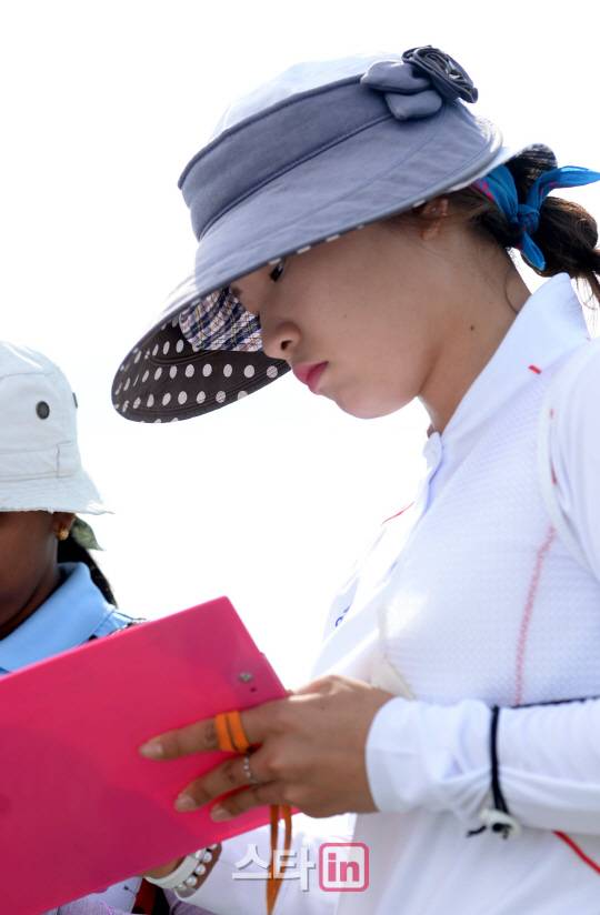 인천ag 女양궁 정다소미 리커브 예선라운드 1위