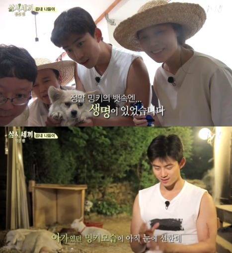 삼시세끼 옥택연 밍키 임신 소식에 뭉클아빠미소 작렬
