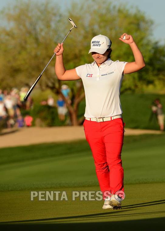 [포토] 김세영 승리의 미소 - 2016 LPGA JTBC 파운더스컵 4R (32)