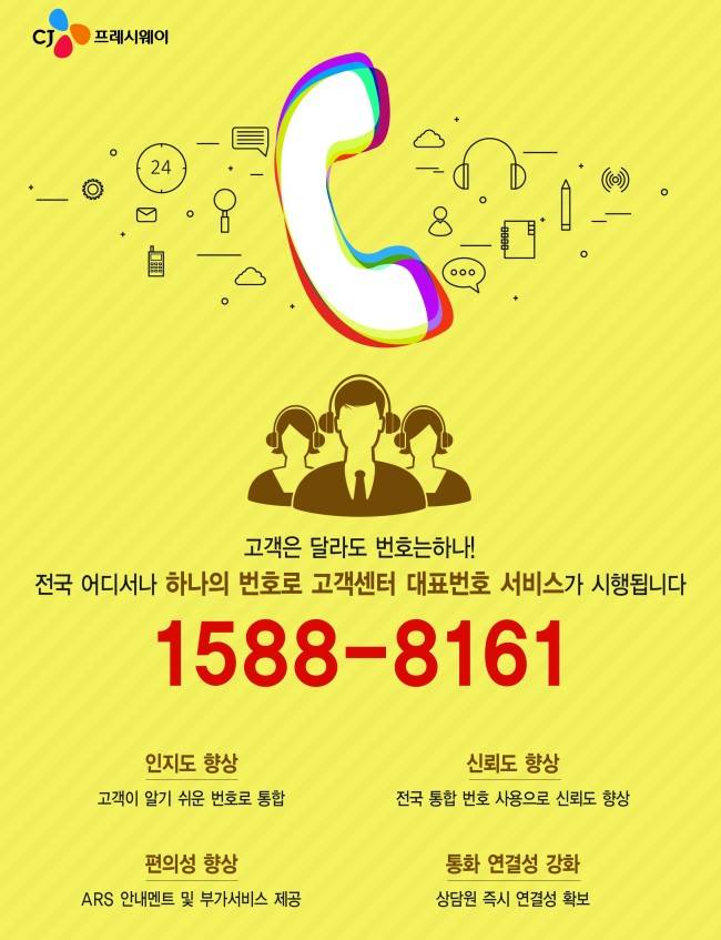 Cj프레시웨이 대표번호 서비스 운영