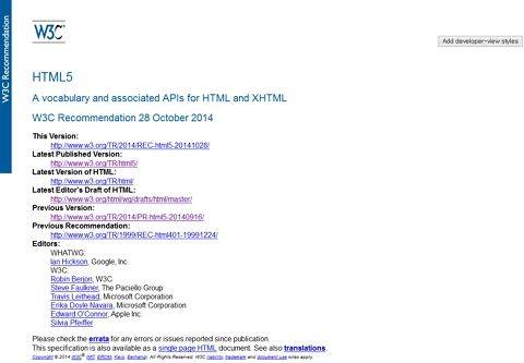 웹표준 HTML5, 후속 버전 방향 이슈 부상