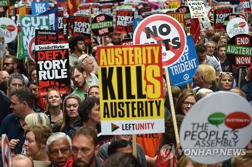 BRITAIN ANTI AUSTERITY PROTESTS