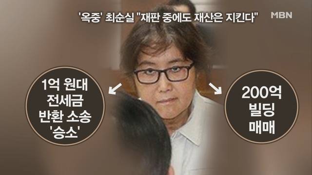 [MBN 뉴스빅5] '옥중' 최순실 "재판 중에도 재산은 지킨다"