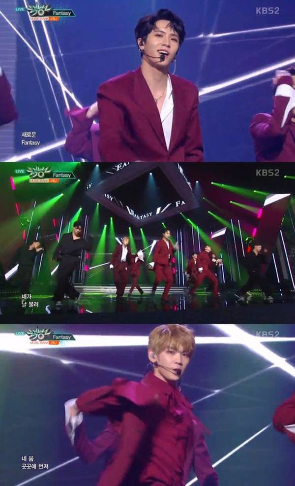 '뮤직뱅크' JBJ '판타지' 무대 완벽 소화 '섹시한 와인컬러 수트'
