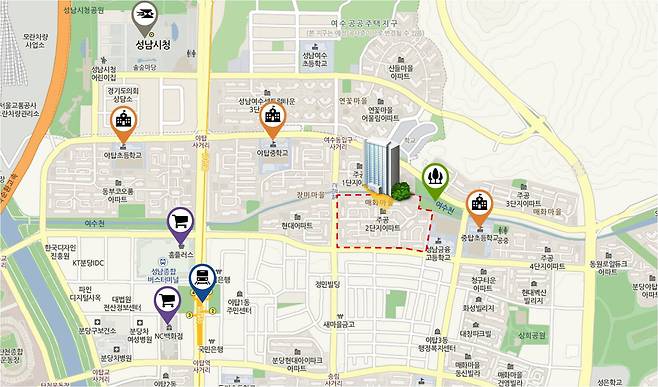 주변 인프라 풍부하고 가격 경쟁력 있는 분당구 야탑동 매화마을공무원2단지