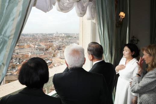 김정숙 여사 영화로 봐왔던 로마 직접 보니 무척 감동적