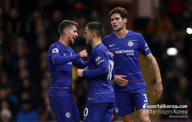 [EPL 19R] '아자르 100-101호골' 첼시, 왓포드 원정서 2-1 승리