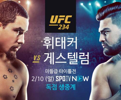 Ufc 미들급 챔피언 로버트 휘태커 게스텔럼과의 경기는 내커리어의 하이라이트가 될 것
