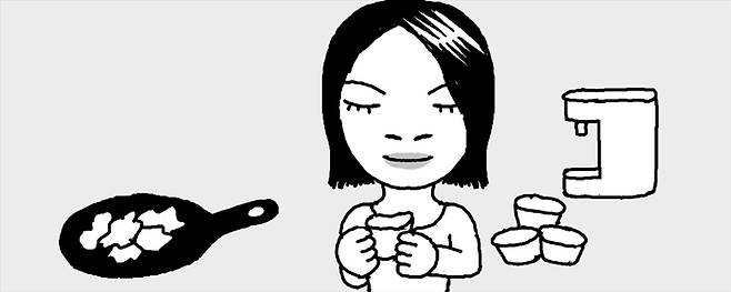 리빙포인트 먹고 난 캡슐커피로 기름때 제거