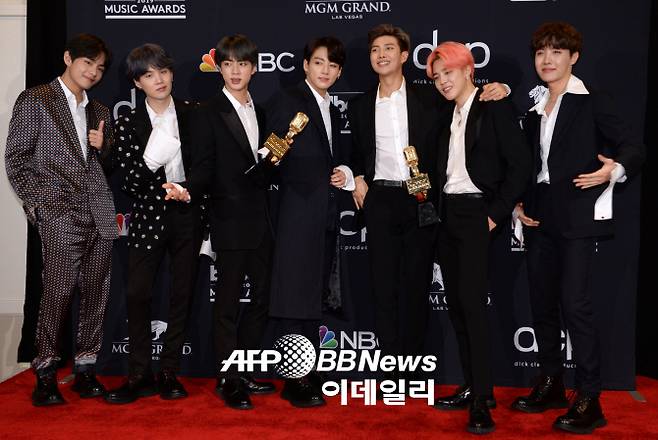 [포토]방탄소년단 2019 빌보드뮤직 어워드 2관왕 위엄
