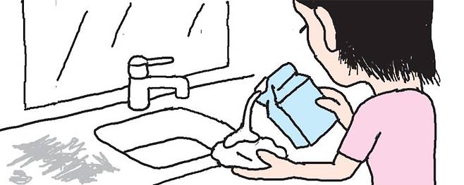 리빙포인트 상한 우유는 물때 제거에 활용을