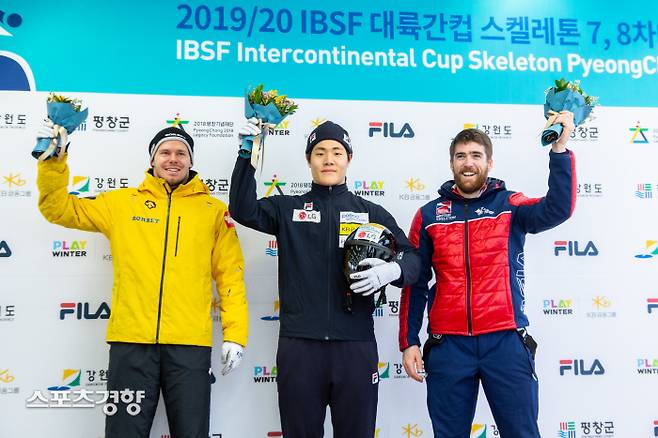 한국 男 스켈레톤 기대주 정승기 평창서 열린 대륙간컵 7차 대회서 금메달