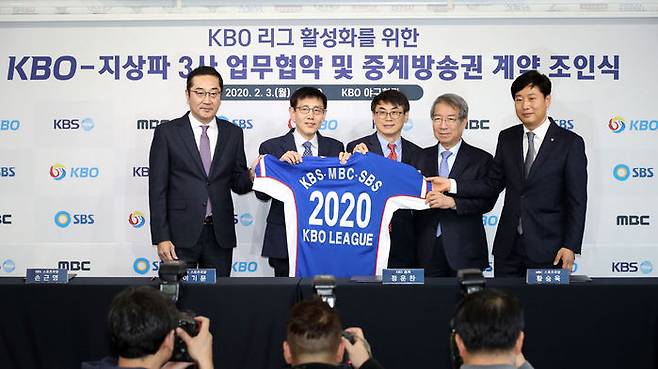 KBO, 지상파와 4년간 2천160억 원에 중계권 계약..역대 최대 규모