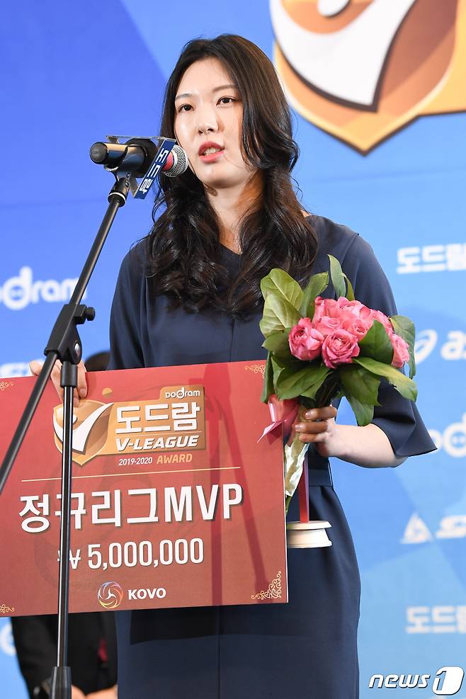 프로배구 Mvp 등극 소감 밝히는 양효진