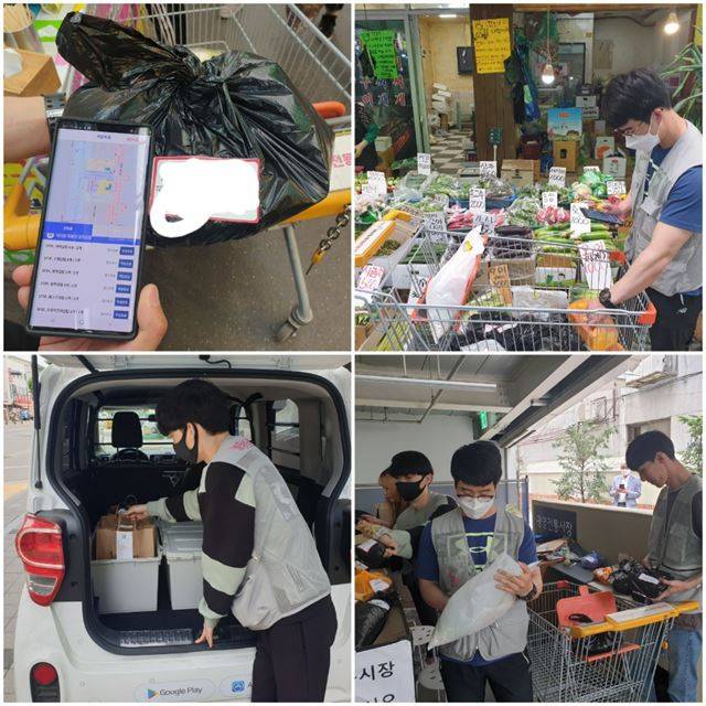 코로나로 반토막 난 시장 매출 공짜 배달 앱 덕에 버텼죠
