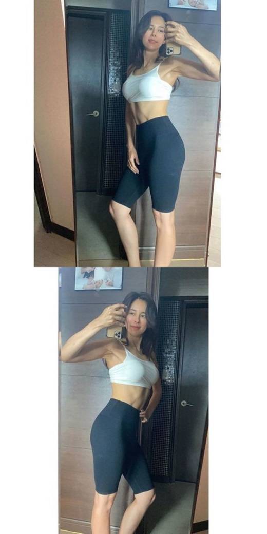 에바 포피엘, 52kg 몸무게 인증 후 한층 더 탄탄해진 복근 '브라톱 패션에 시선'