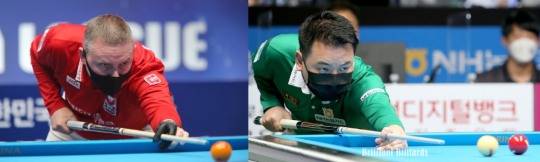 웰뱅 Nh 1라운드 1 2위 조재호 김민아 3승합작 웰뱅 3경기 1점차 승리 Pba팀리그