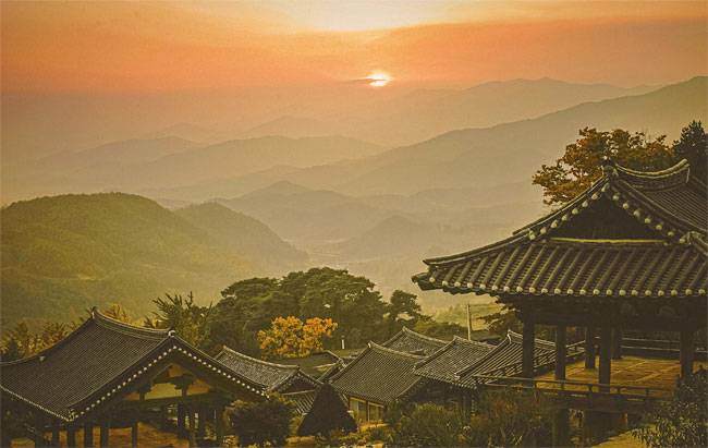 최갑수의 여행이라는 꽃다발 경북 영주 노을은 붉었고 숲길은 고요했네