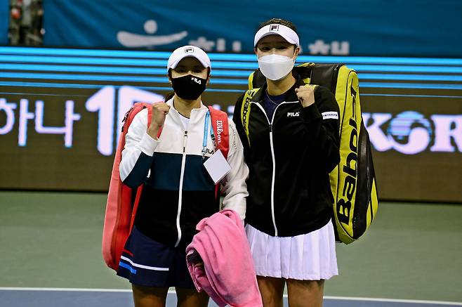 한나래 최지희 조 Wta 하나은행 코리아오픈 복식 우승