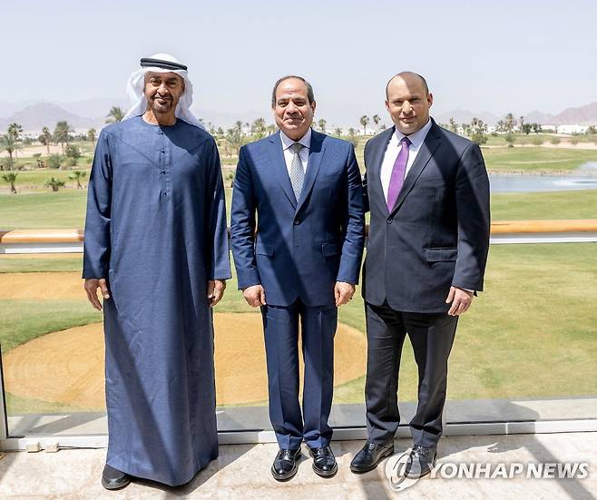 이집트·이스라엘·uae 첫 3자 정상회담에너지·식량 논의