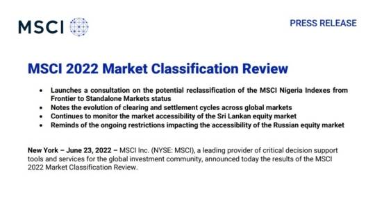 한국, MSCI 선진지수 편입 불발.."빨라야 2025년 가능"