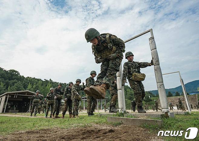 뉴스1 Pick 푸른 창공 수놓은 육사 생도들