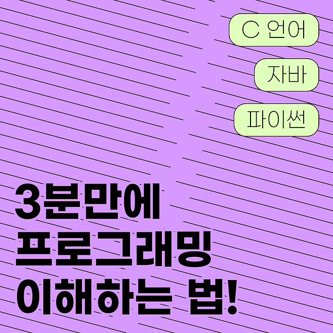 C언어 자바 파이썬 3분만에 이해하는 컴퓨터 프로그래밍 6시내교양
