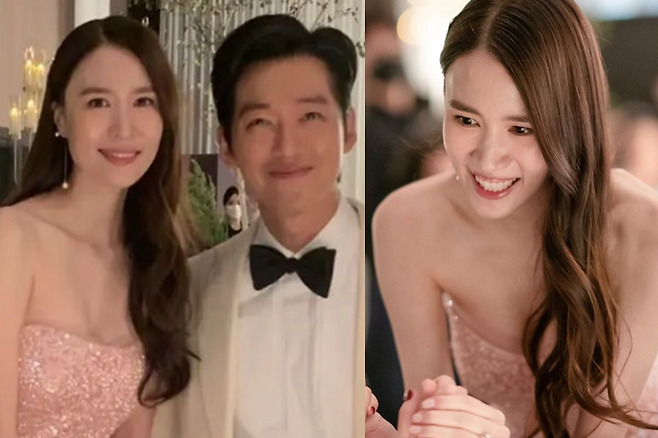 남궁민♥진아름2부드레스 너무 예뻐 놀랍다튜브톱 핑크 드레스 어썸클