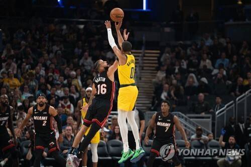 Nba ‘힐드 할리버튼 47점 합작 인디애나 마이애미와 접전 끝에 신승