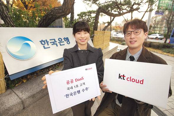 kt cloud, 한국은행에 국내 첫 ‘공공 DaaS’ 도입