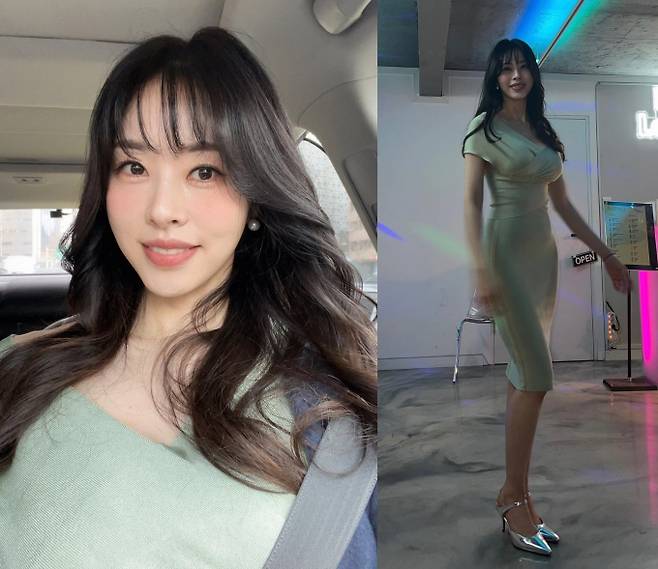 서동주 S라인 그대로 드러난 초밀착 드레스 자태