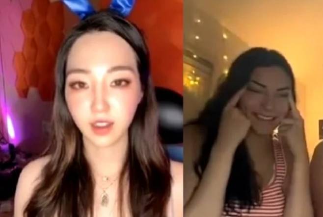 조롱하더니 ‘눈찢기생방 중 인종차별 당한 미모의 한국인 여성