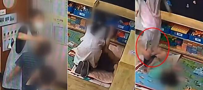 팔 꺾고 베개로 얼굴 누르고장애아동 전문 어린이집서 벌어진 일