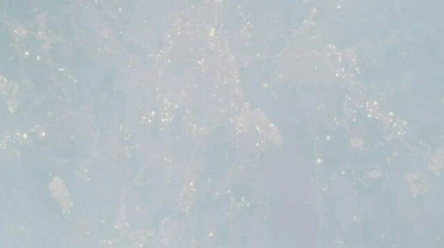 영상 캐나다 산불 연기로 뿌옇게 가려진 위성 카메라