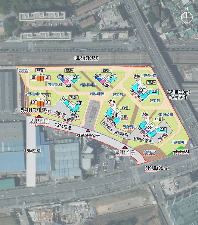 온수역 서울가든빌라 재건축 668가구 공동주택 들어선다