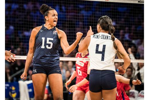 일본 여자배구, 세계랭킹 1위 미국에 1-3 패배…2023 VNL 4강 진출 실패