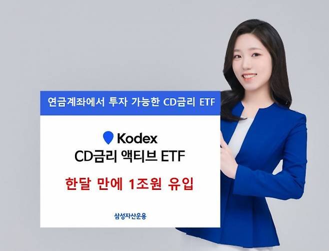 삼성자산운용, CD금리 액티브 ETF 한달만에 1조 몰렸다