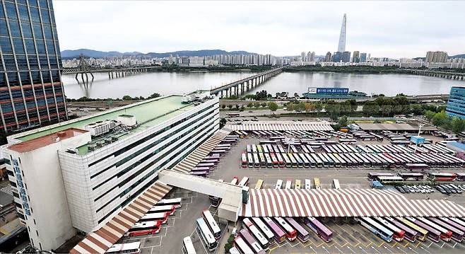 동서울터미널 돛단배 모양 40층 건물로