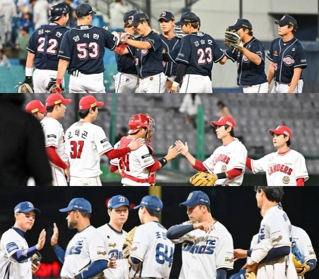 '역대급 PS 대혼전' 두산·SSG·NC 무려 3팀이 승차 '0'이라니... '이의리 10K 압권' KIA도 가을야구 희망 (종합)
