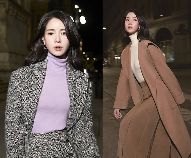 임지연 밀라노 거리의 잇걸 코트 자락 휘날리는 한류 여신 패션엔