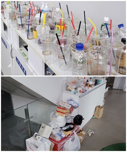 컵홀더·빨대로 투표를”대학교 등장한 분리수거 아이디어