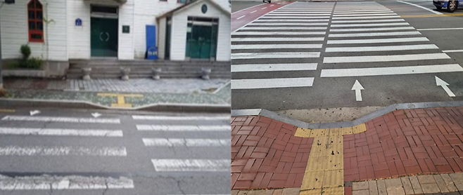 횡단보도 폭 맞춰 보도 경계턱 낮춰야” 내년 11월 시행
