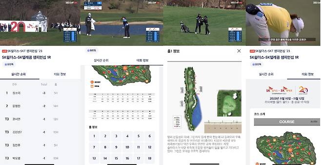 골프 시청도 이젠 멀티가 대세sk쉴더스 Sk텔레콤 챔피언십 독특한 Ai기술 눈길