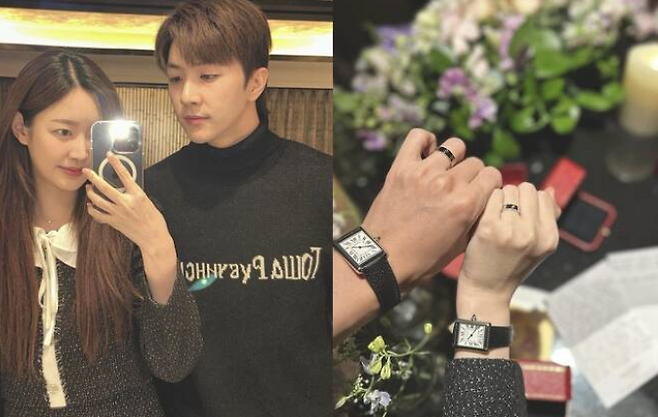 오랜기간 열애후 5월 결혼♥발표한 커플결혼 준비중프로포즈 커플룩 어썸클