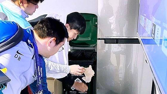 김민재 인성도 월드클래스도핑실 직접 청소 솔선수범