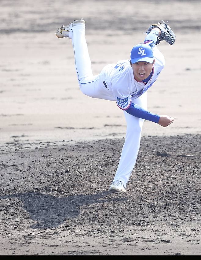 박진만 감독이 콕 짚은 불펜 유망주 박권후 첫 실전 경기 호투했지만 만족을 모른다 과정 좋지 않아”