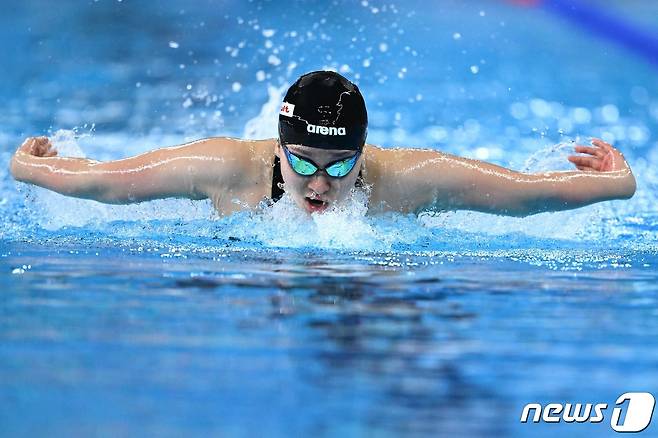 박수진 세계수영선수권 여자 접영 200m 결선서 8위