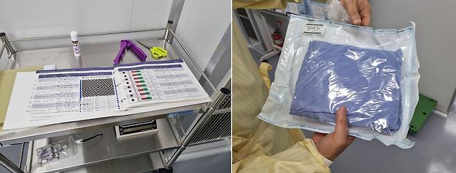 ‘수술 가운도 재사용 한다 75번 쓰고 나면 에코백으로 재활용 건강해지구