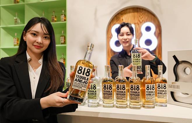포토 국순당 세계적인 모델 캔달 제너 818 데킬라 국내 론칭